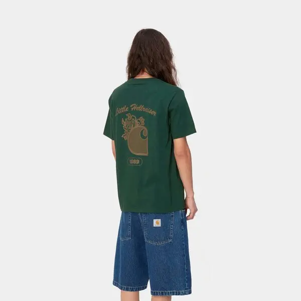 Carhartt Work In Progress T-shirt With Round Neck And Short Sleeves - Green