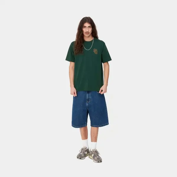 Carhartt Work In Progress T-shirt With Round Neck And Short Sleeves - Green