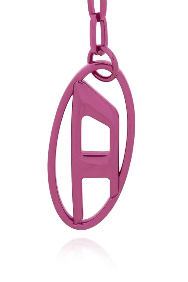 DIESEL® Oval D Metallic Keyring