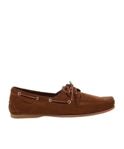 TOM FORD Robin Suede Boat Shoes - Brown