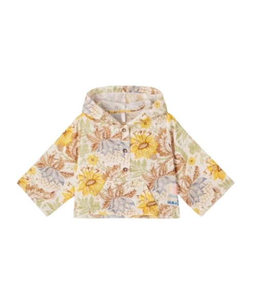 Zimmermann Floral Hooded Cotton Top - Nude