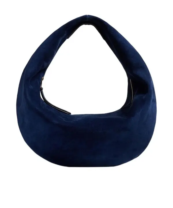 Khaite Zip Shoulder Bag - Midnight Navy