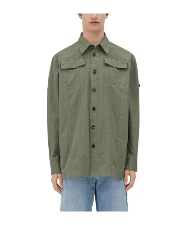Bottega Veneta Light Cotton Twill Overshirt