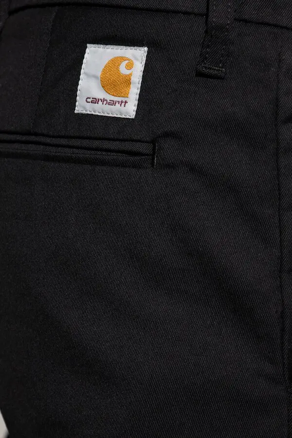 Carhartt Work In Progress Slim Fit Chinos With Zip Fly And Label Detail