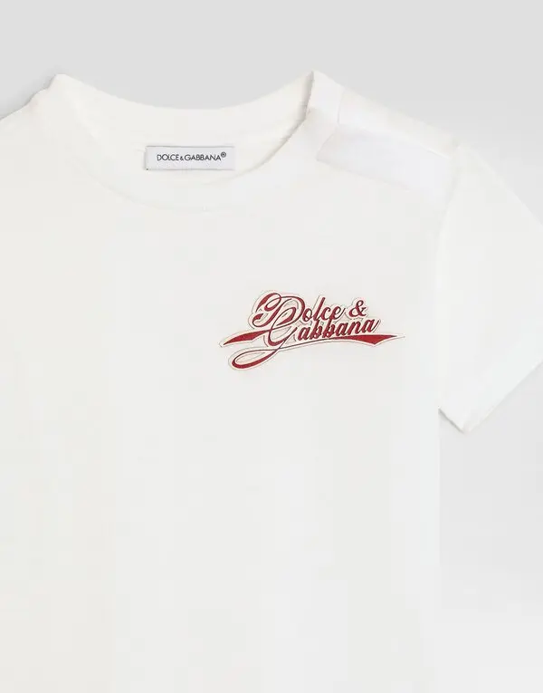 Dolce & Gabbana Jersey T-shirt With Logo - White