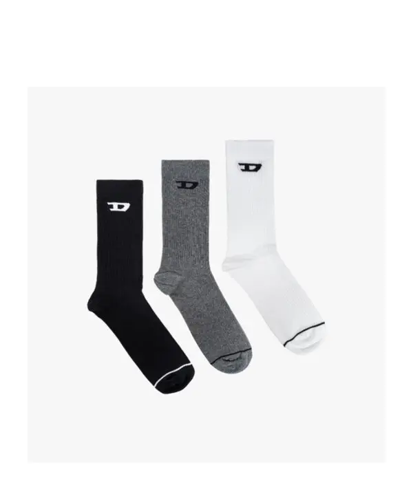 DIESEL® 3-pack Crew Socks With Side Logo