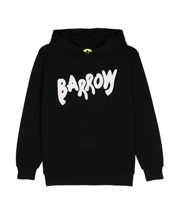 BARROW Smiley Print Cotton Hoodie