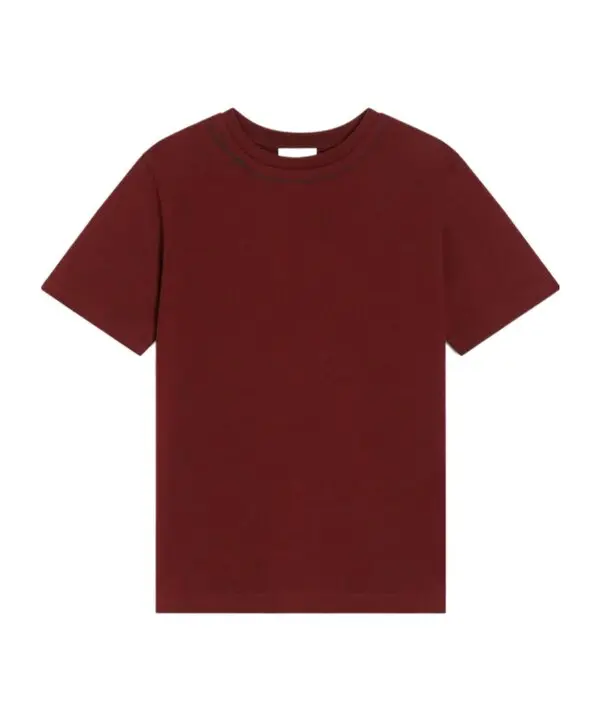 Dolce & Gabbana Jersey T-shirt With Logo - Bordeaux