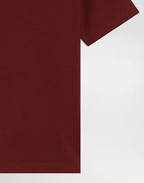 Dolce & Gabbana Crew Neck Jersey T-shirt - Bordeaux