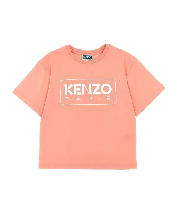 Kenzo Logo Printed T-shirt - Pink