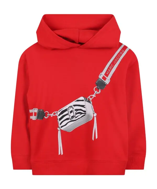 Marc Jacobs Bag-print Hooded Top - Red