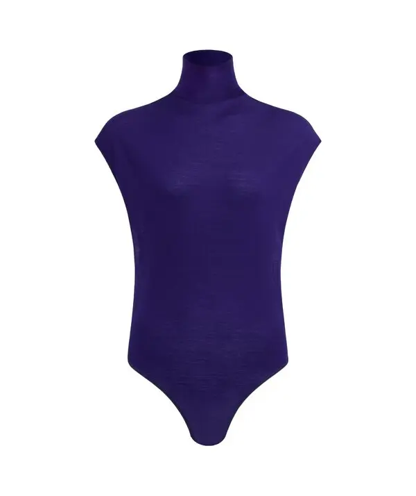Alaïa Hat Sleeve Knitted Jumpsuit - Royal Blue