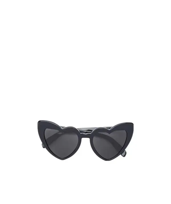 Saint Laurent Loulou Heart-shape Frame Sunglasses - Black