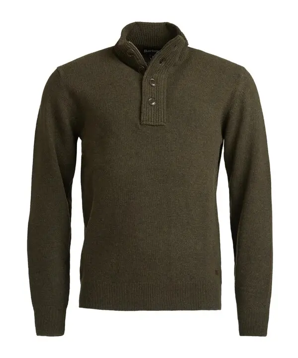 Barbour Wool Cardigan - Green