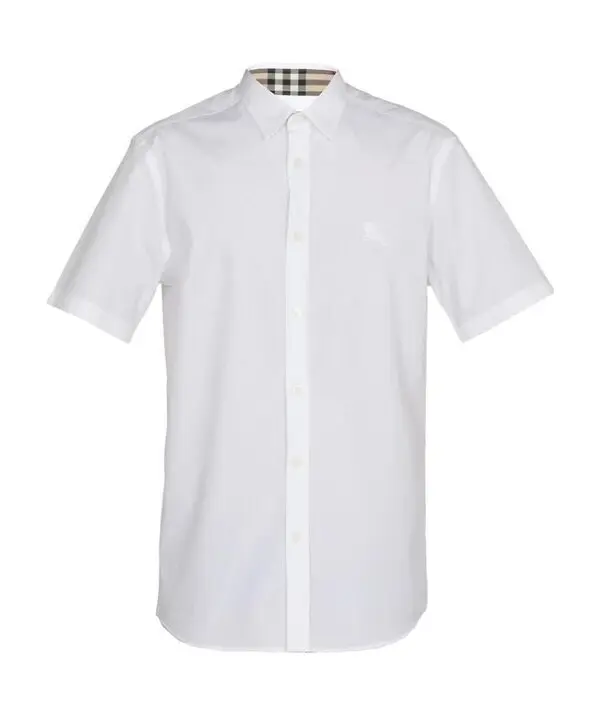 Burberry Lapel Casual Shirt - White
