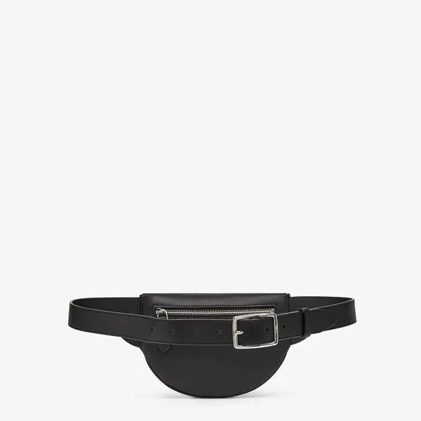 Fendi Small Embossed Logo Belt Bag - Black