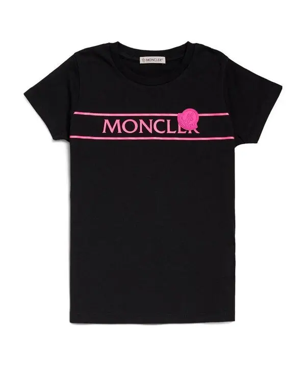 Moncler Logo-print Cotton T-shirt - Black