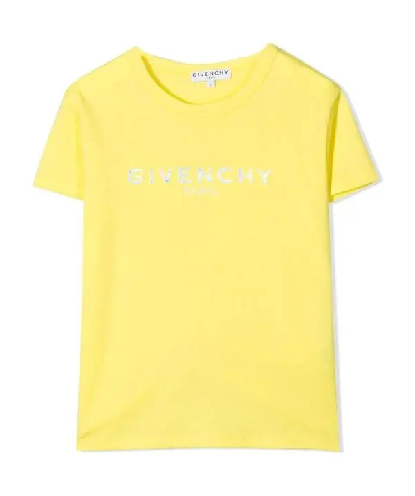 Givenchy Iridescent Logo Printed T-shirt - Yellow