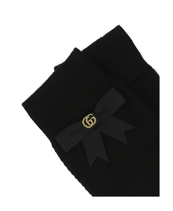 Gucci Gg-embellished Bow Socks