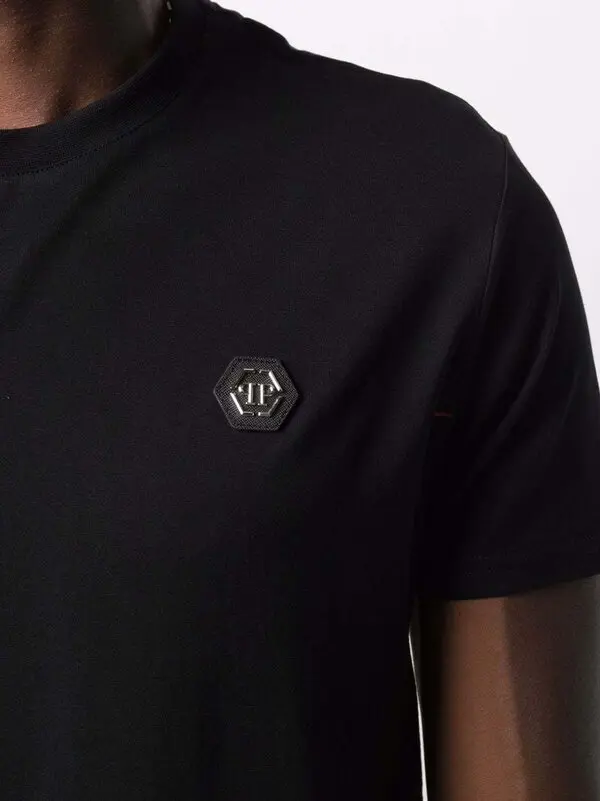 Philipp Plein Logo Crew-neck T-shirt - Black