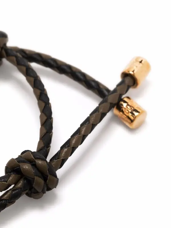 Versace Medusa Head Charm Braided Bracelet