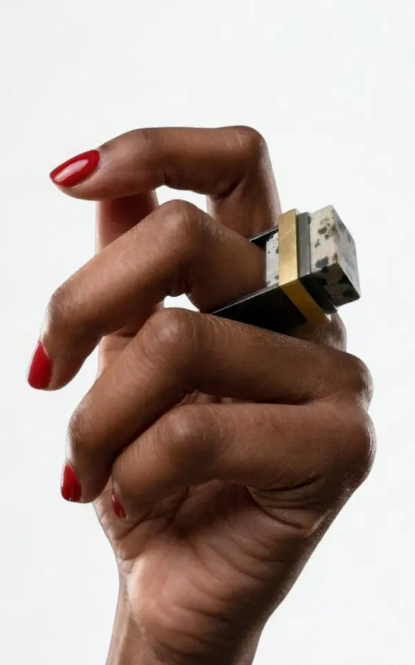 MAHNAZ COLLECTION Helfreid Kodré 22k Gold And Sterling Silver Jasper Ring, 2012