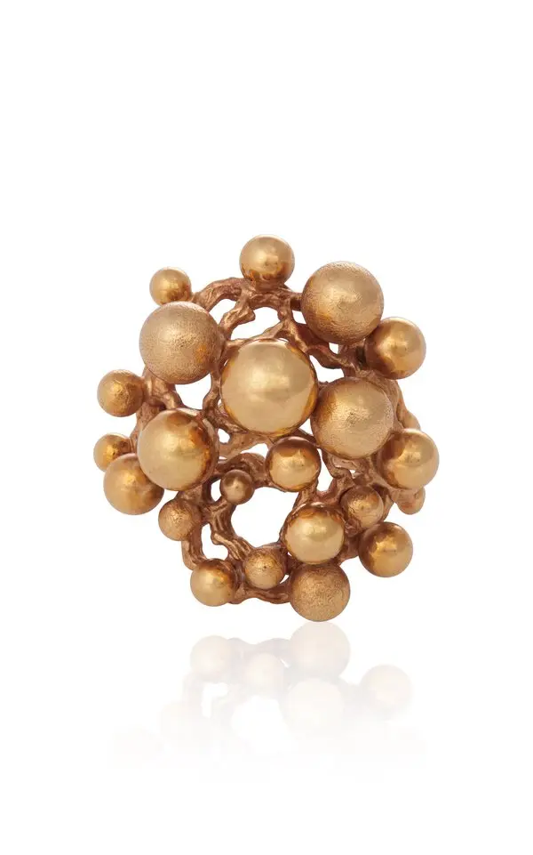 MAHNAZ COLLECTION 18k Yellow Ring Gilbert Albert, Circa. 1970 - Gold