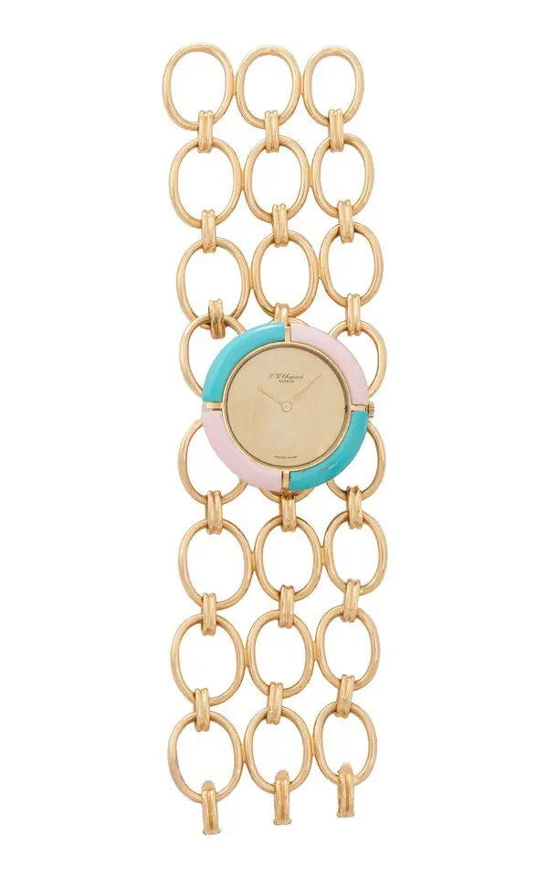 MAHNAZ COLLECTION 18k Yellow Gold 36mm Manual Winding Watch Chopard, C. 1972 - Multi