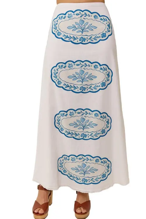 PALM NOOSA Tilly Skirt - Ginger Jars