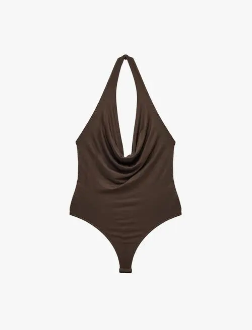 Koton Halter Neck Drape Bodysuit