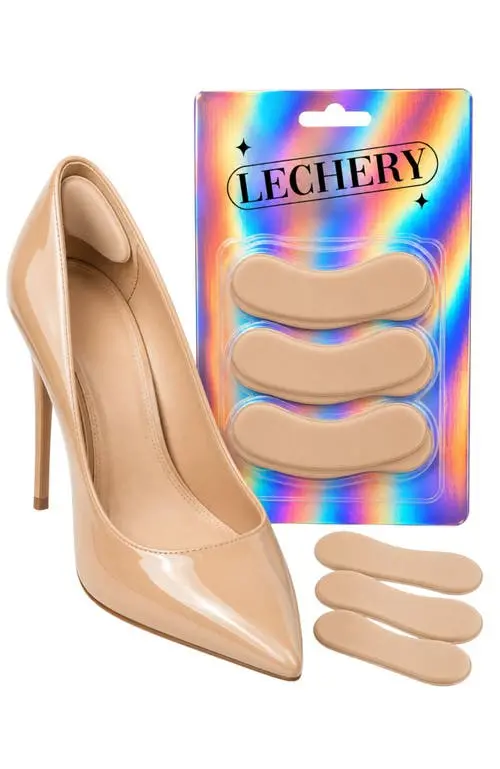 LECHERY® 3-pack Heel Liners - Beige