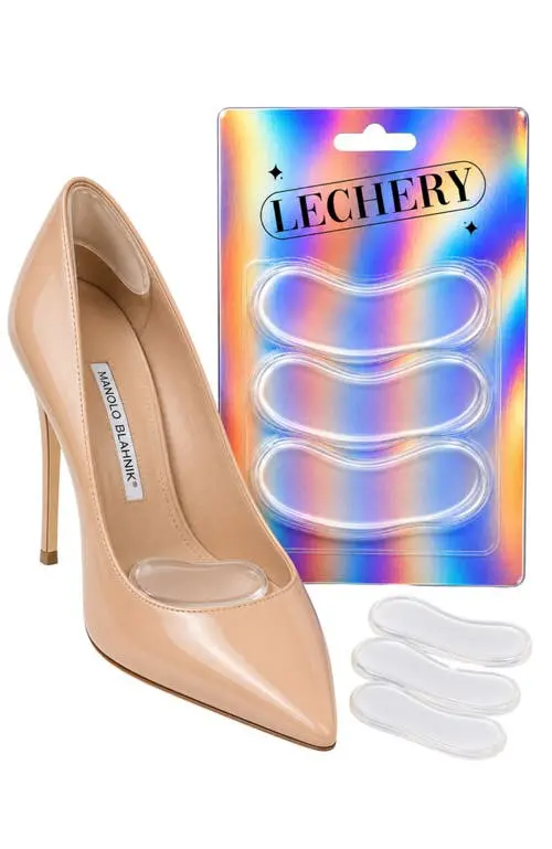 LECHERY® 3-pack Heel Liners - Clear