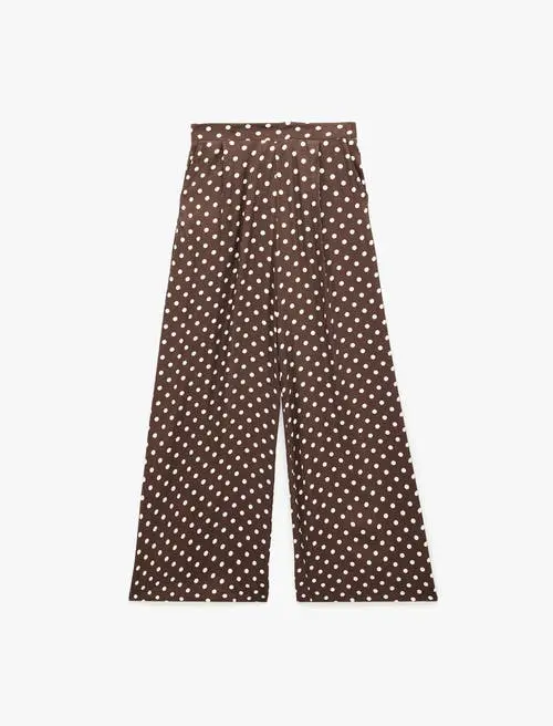 Koton Flowy Wide Leg Polka Dot Pants