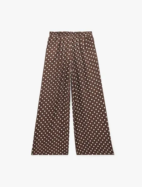 Koton Flowy Wide Leg Polka Dot Pants