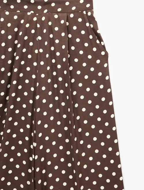 Koton Flowy Wide Leg Polka Dot Pants