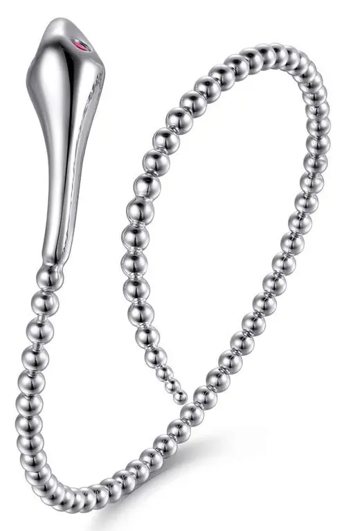 GABRIEL & CO. Ruby Snake Bujukan Bypass Bracelet