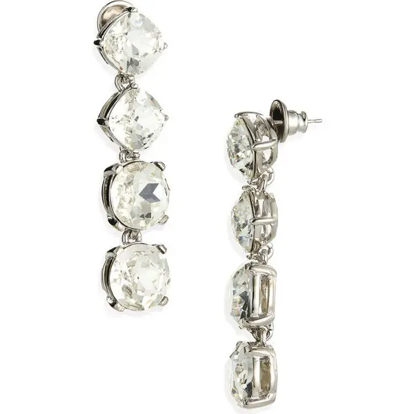 Oscar De La Renta Gallery Drop Earrings - Crystal