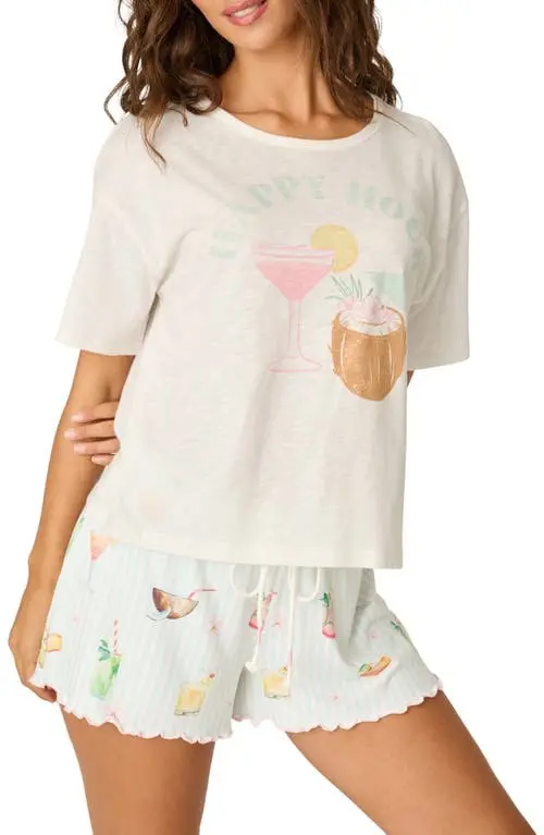 PJ Salvage Happy Hour Graphic Sleep Tee - Ivory