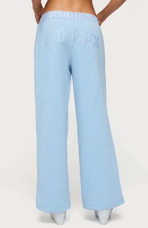EDIKTED Core Stripe Waist Low Rise Sweatpants