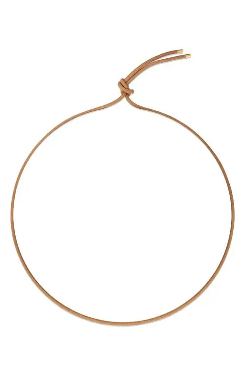 THATCH Rya Leather Cord Necklace - Sand