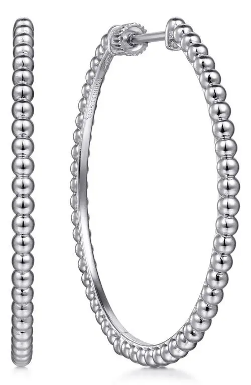 GABRIEL & CO. Bujukan Hoop Earrings - Sterling Silver
