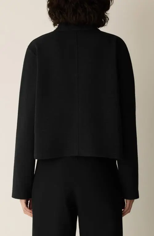 Eileen Fisher High Collar Cropped Jacket