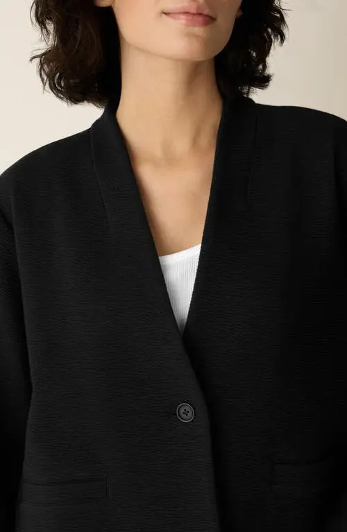 Eileen Fisher High Collar Cropped Jacket
