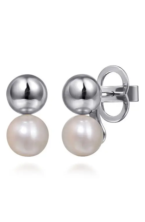GABRIEL & CO. Bujukan Pearl Stud Earrings