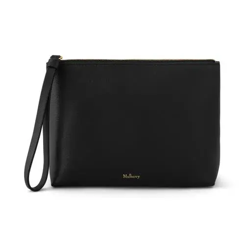 Mulberry Zipped Cosmetic Pouch - Black
