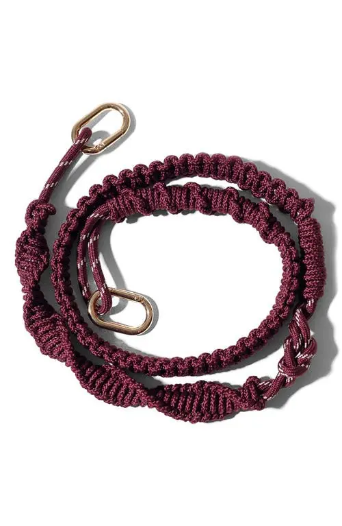 POP UPS BRAND Macrame Bag Strap - Bordeaux