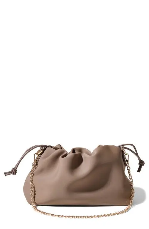 POP UPS BRAND Puff Neoprene Clutch - Mocha