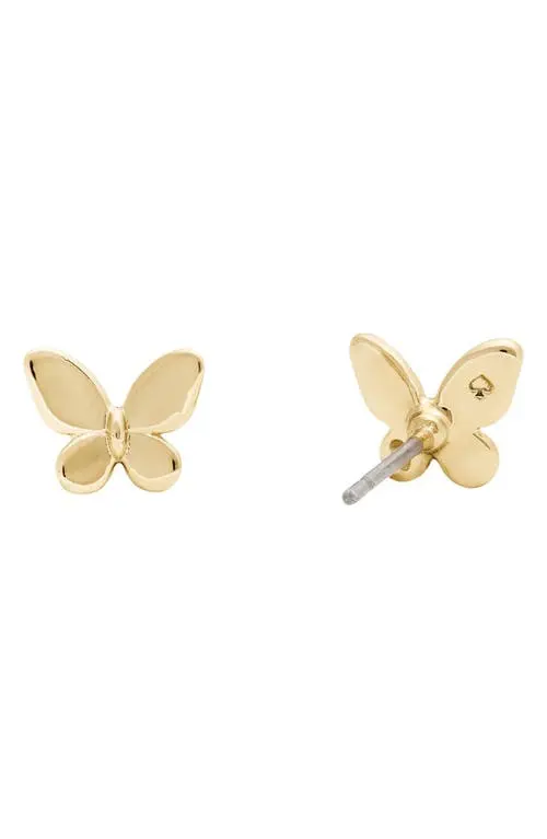 Kate Spade New York You're A Gem Butterfly Stud Earrings - Gold