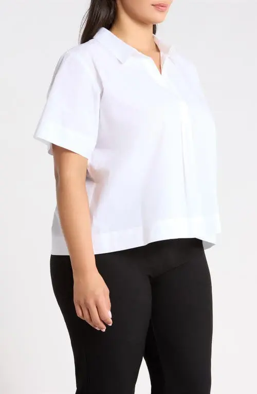 Eileen Fisher Pleated Poplin Shirt