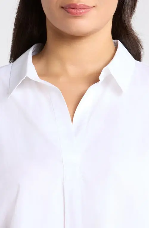 Eileen Fisher Pleated Poplin Shirt